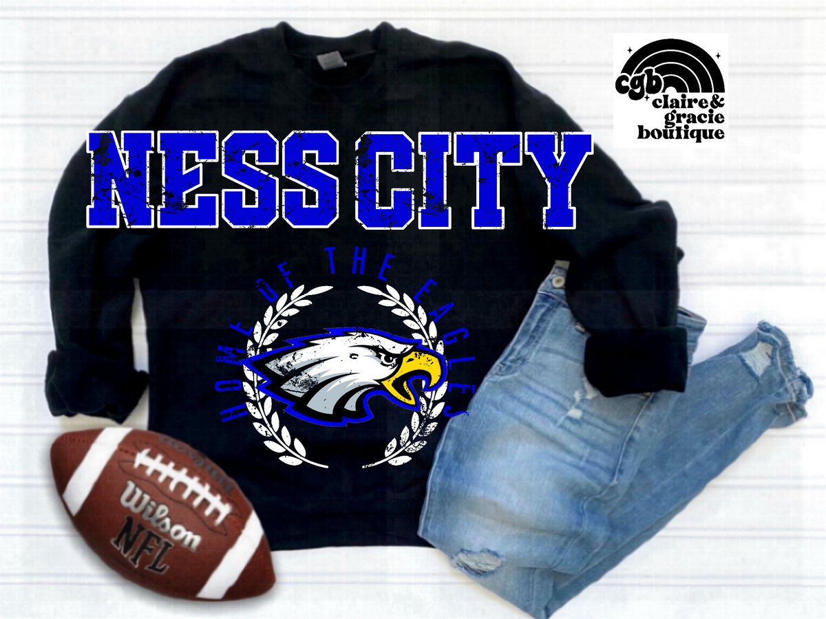 Ness City Eagles Chest Design | School Spirit – Claire and Gracie Boutique