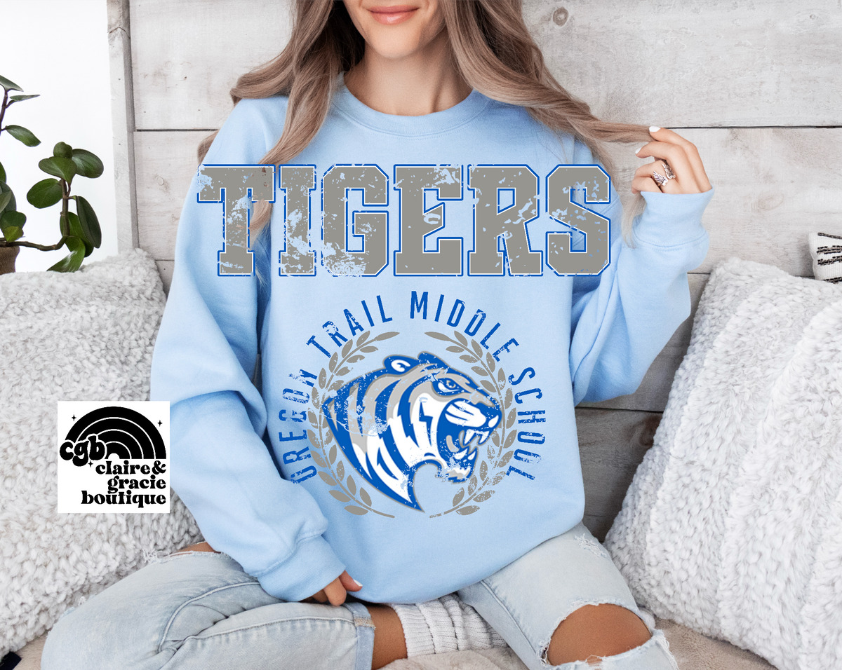 Oregon Trail Tigers Chest Design | School Spirit – Claire and Gracie ...